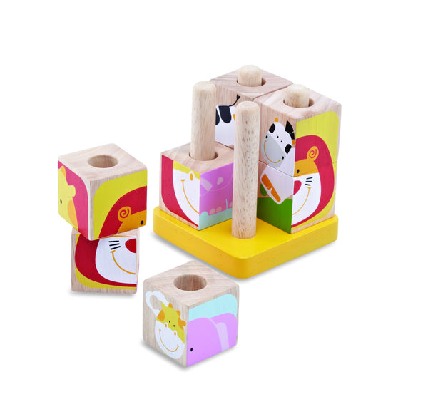 Wooden Safari Cubes | Amezi.co.nz | Baby Products, Toys, Mobile Phone ...